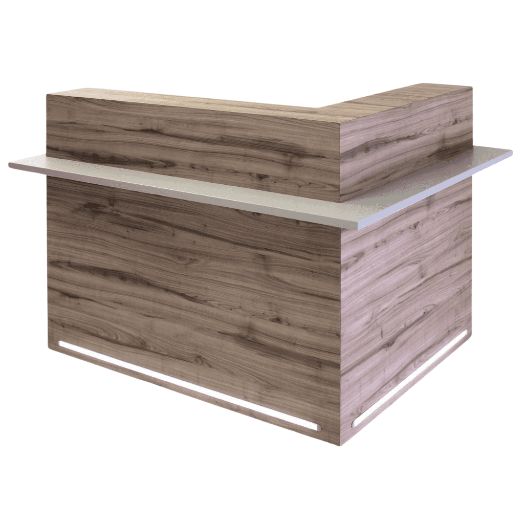 REM Windsor Reception Desk 122cm x 92cm Left – Better Salon Supplies